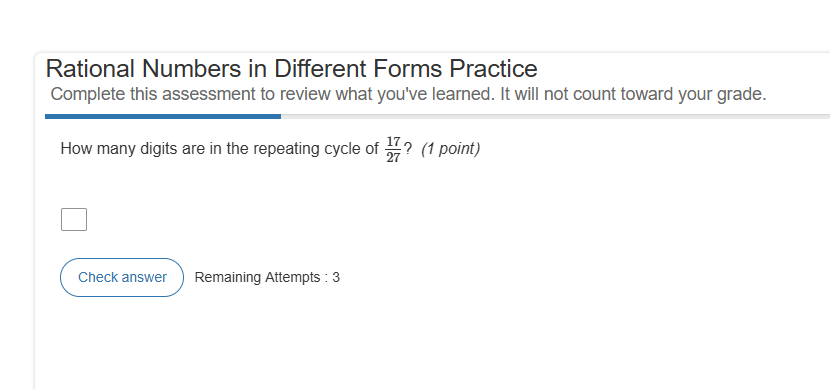 Rational Numbers in Different Forms Practice | StudyX
