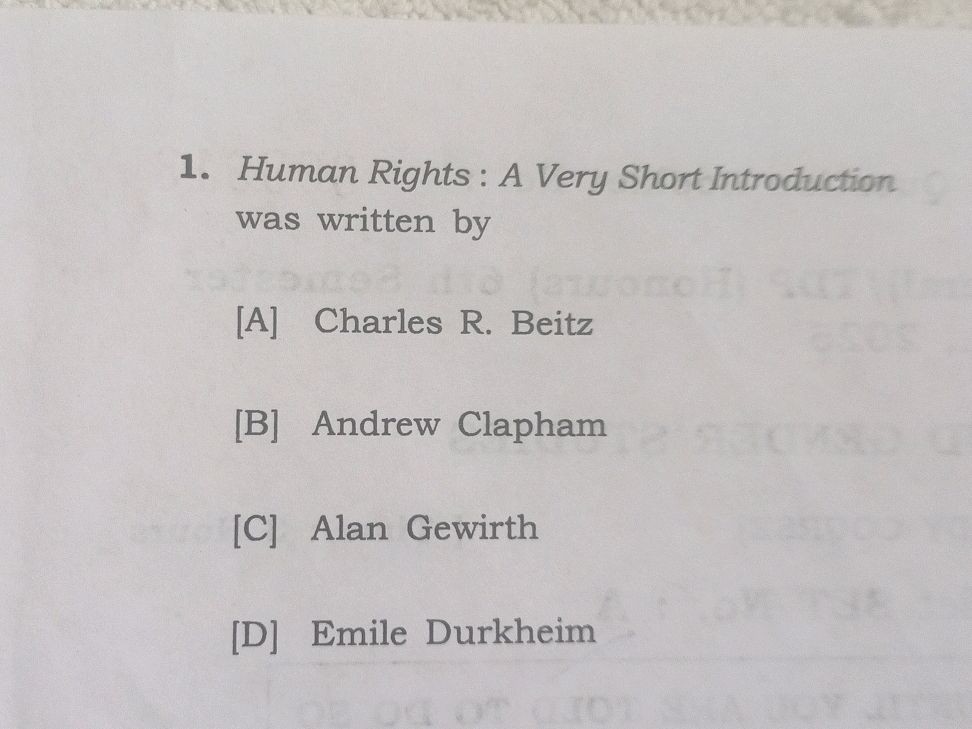 Human Rights: A Very Short Introduction was