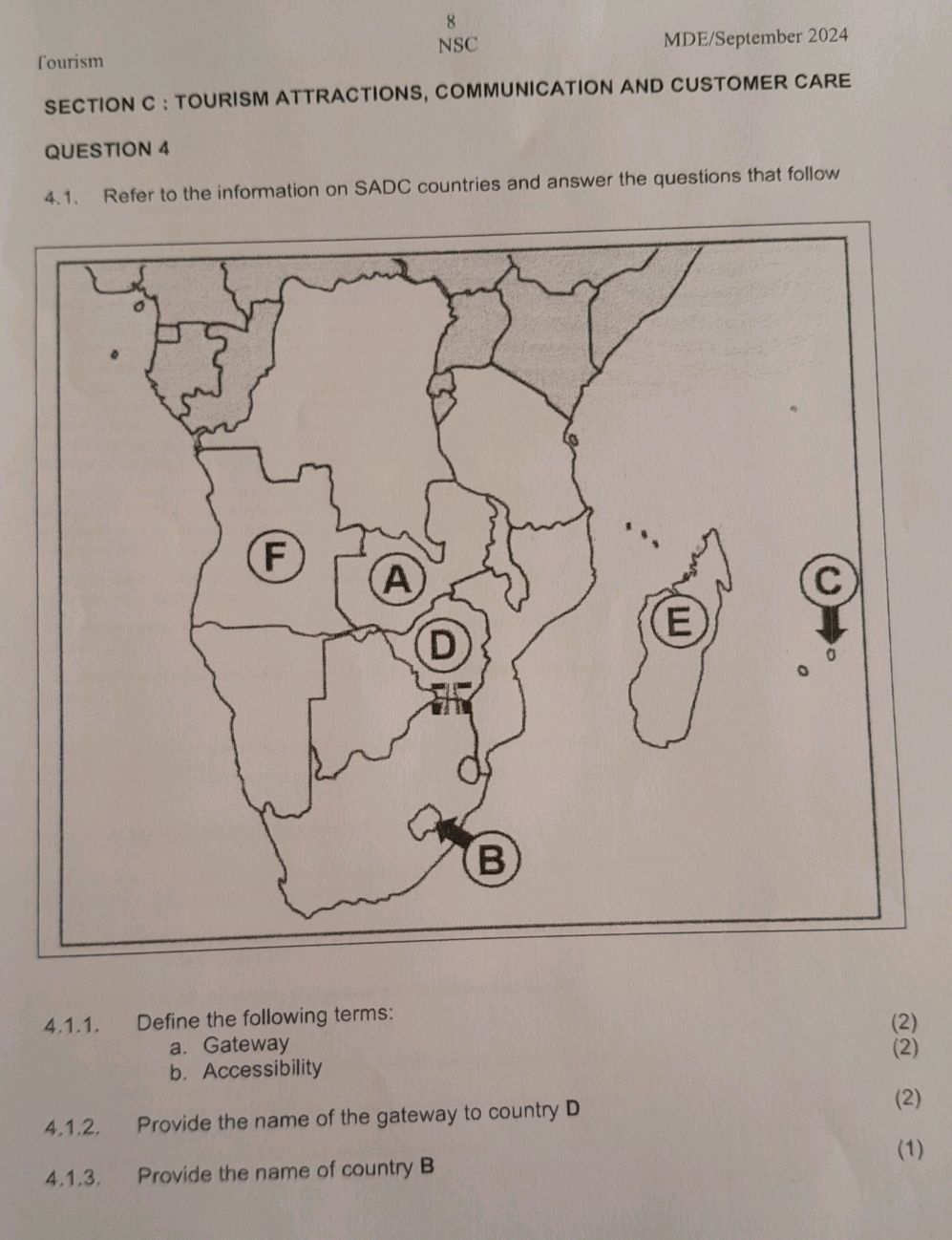 Refer to the information on SADC countries