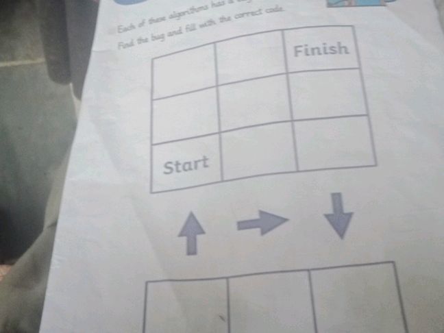 Each of these algorithms has a bug and fill | StudyX