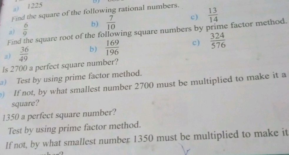 Find the square of the following rational | StudyX