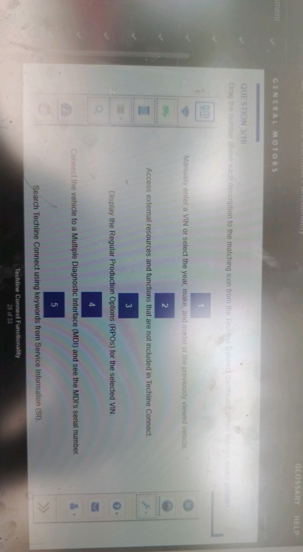 GENERAL MOTORS QUESTION 3/10 Drag the number