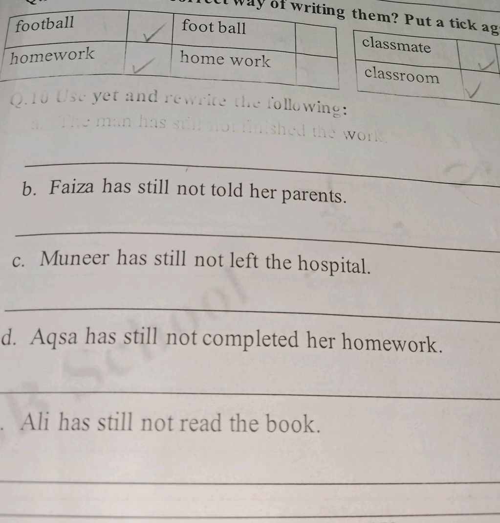 football | foot ball homework | home work