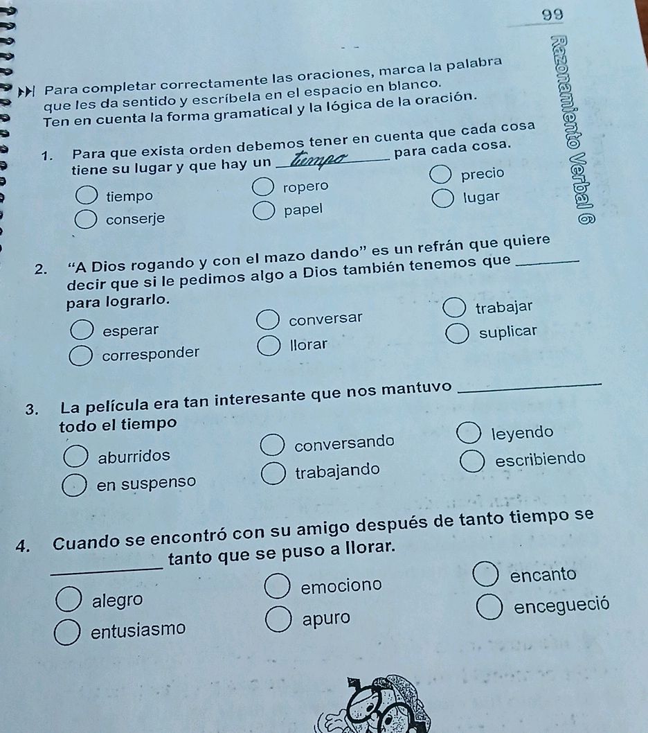 Para que exista orden debemos tener en