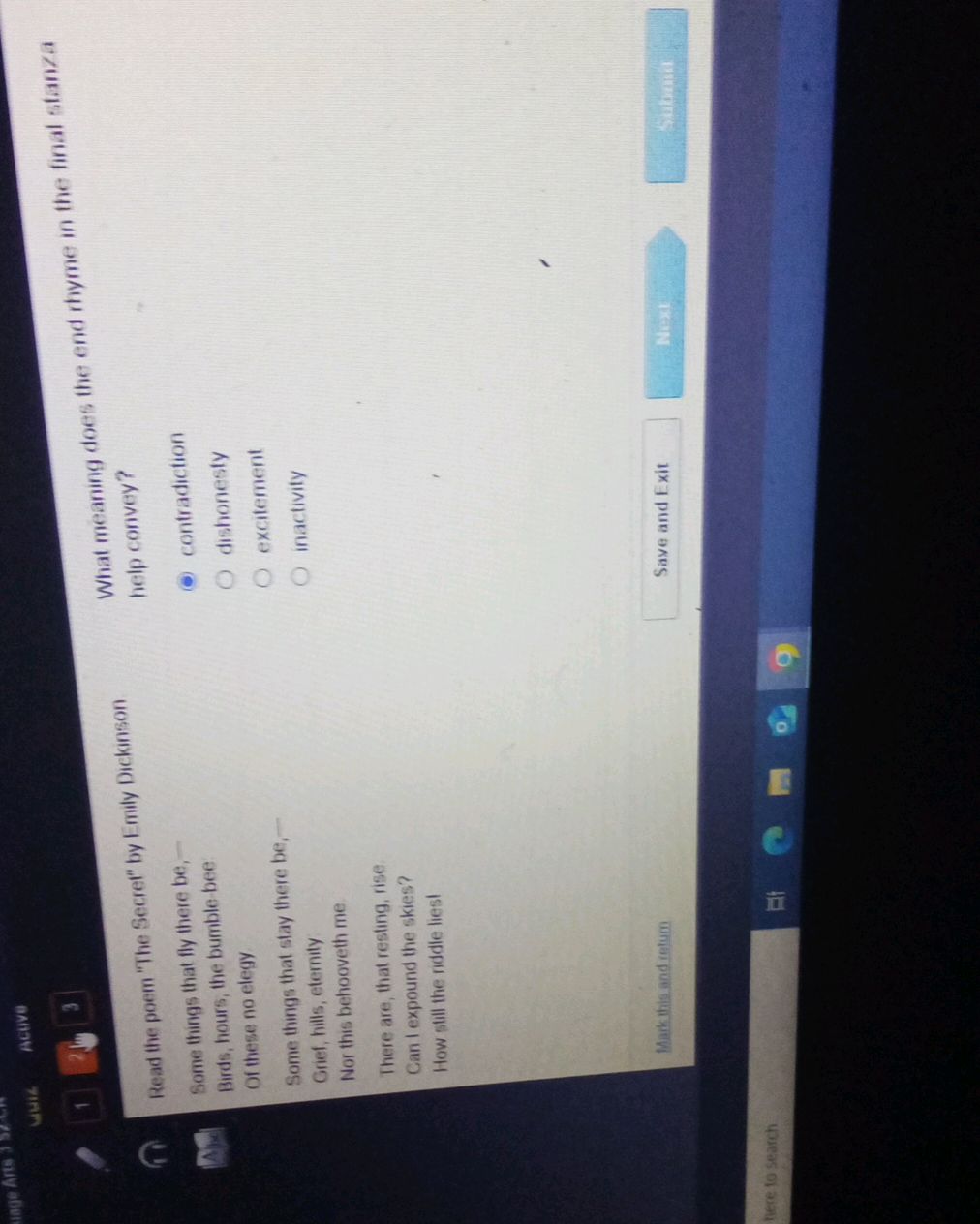 Read the poem "The Secret" by Emily | StudyX