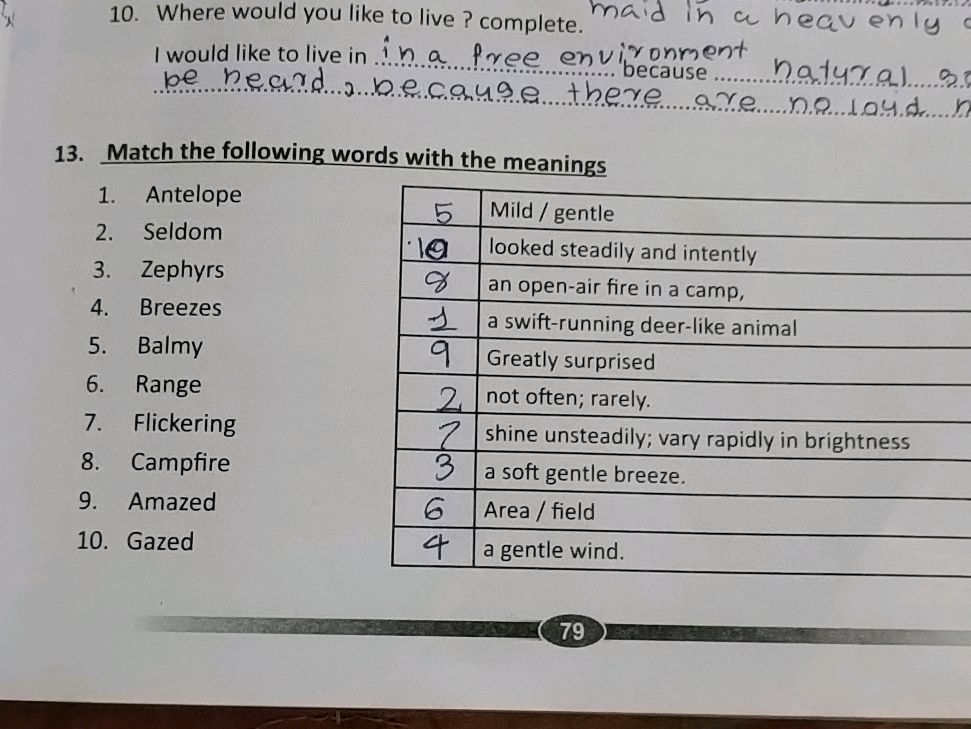 13. Match the following words with the | StudyX