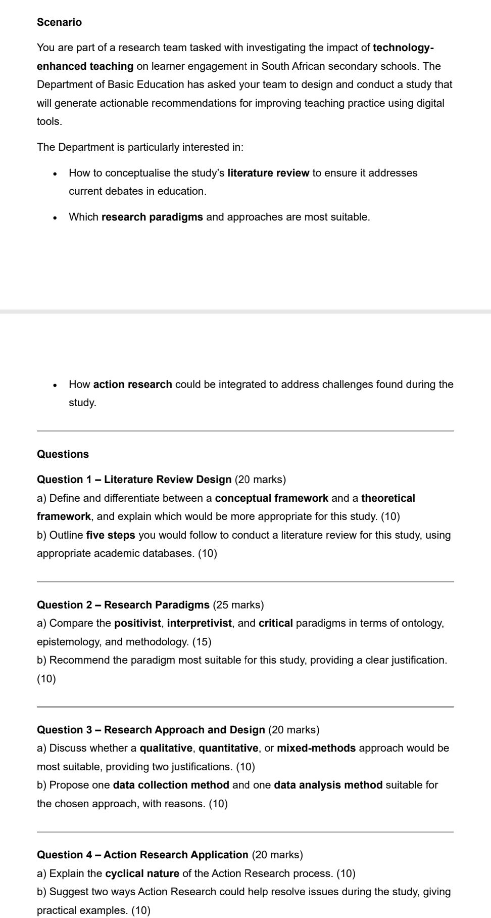 Scenario You are part of a research team | StudyX