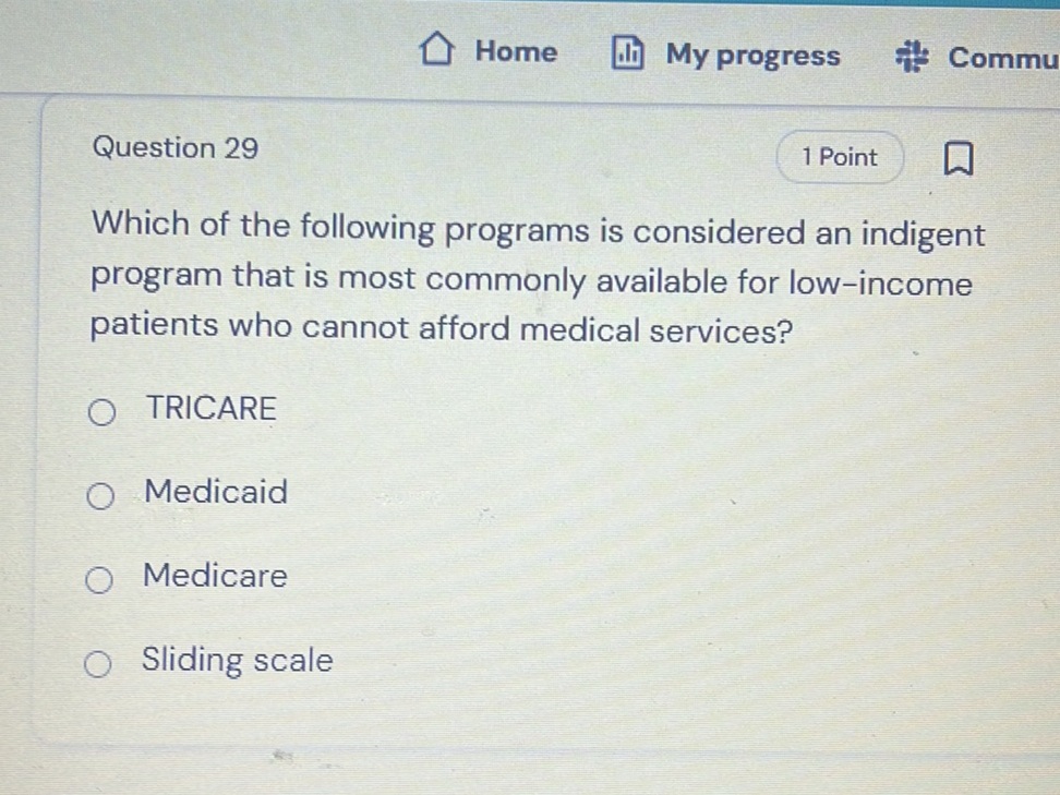 Which of the following programs is | StudyX