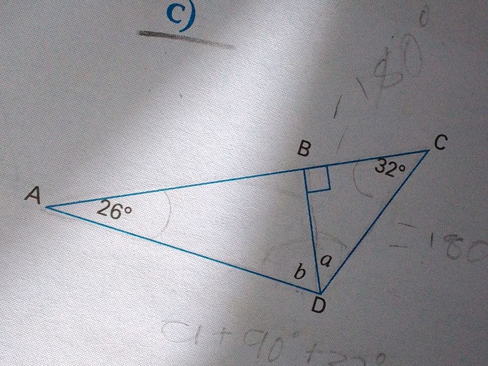 The image shows a diagram of a quadrilateral