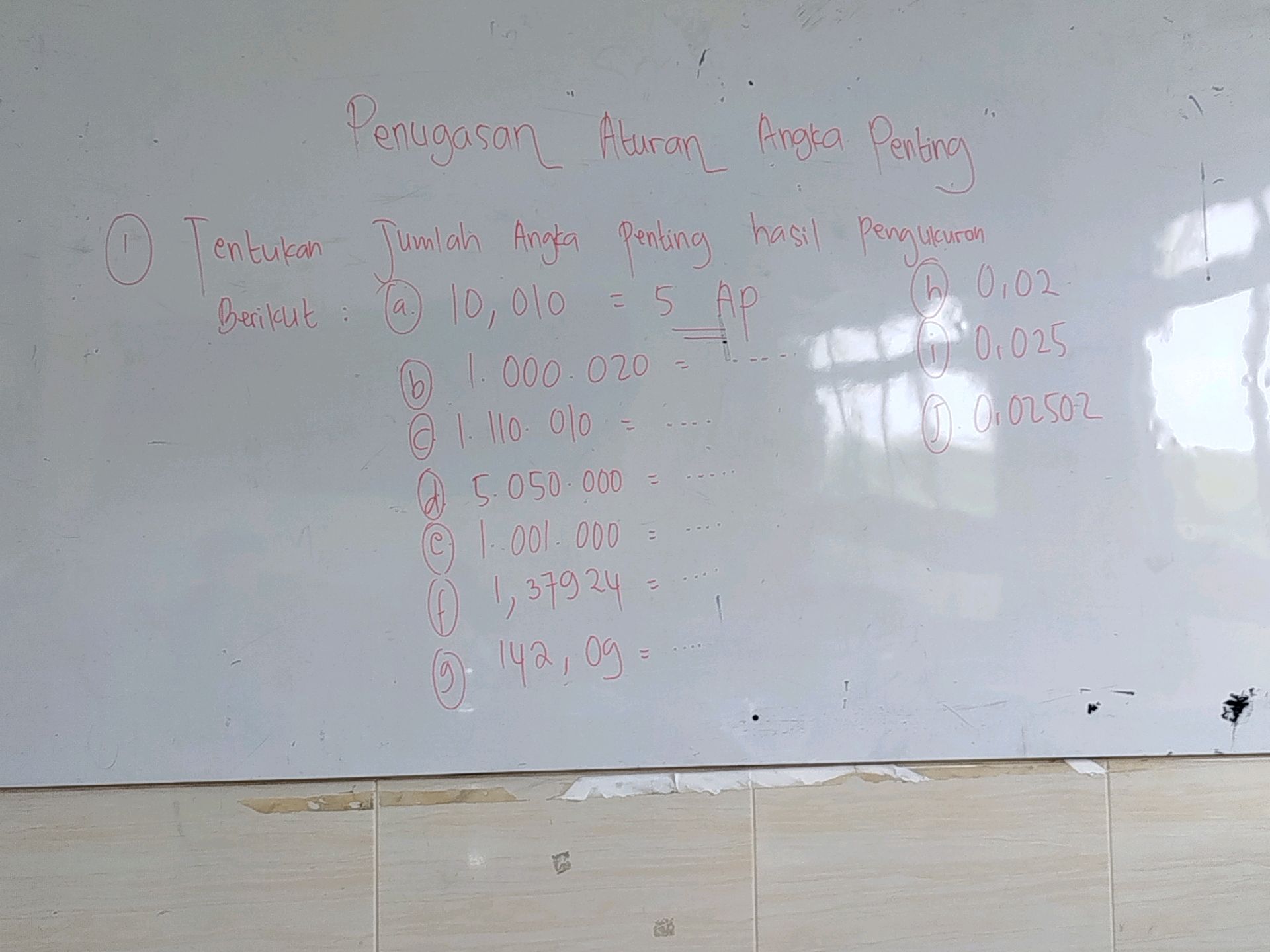 Tentukan Jumlah Angka penting hasil