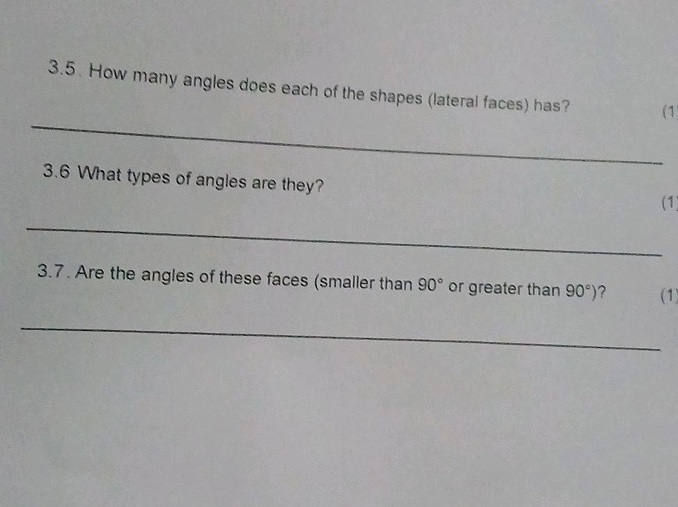 3.5. How many angles does each of the shapes