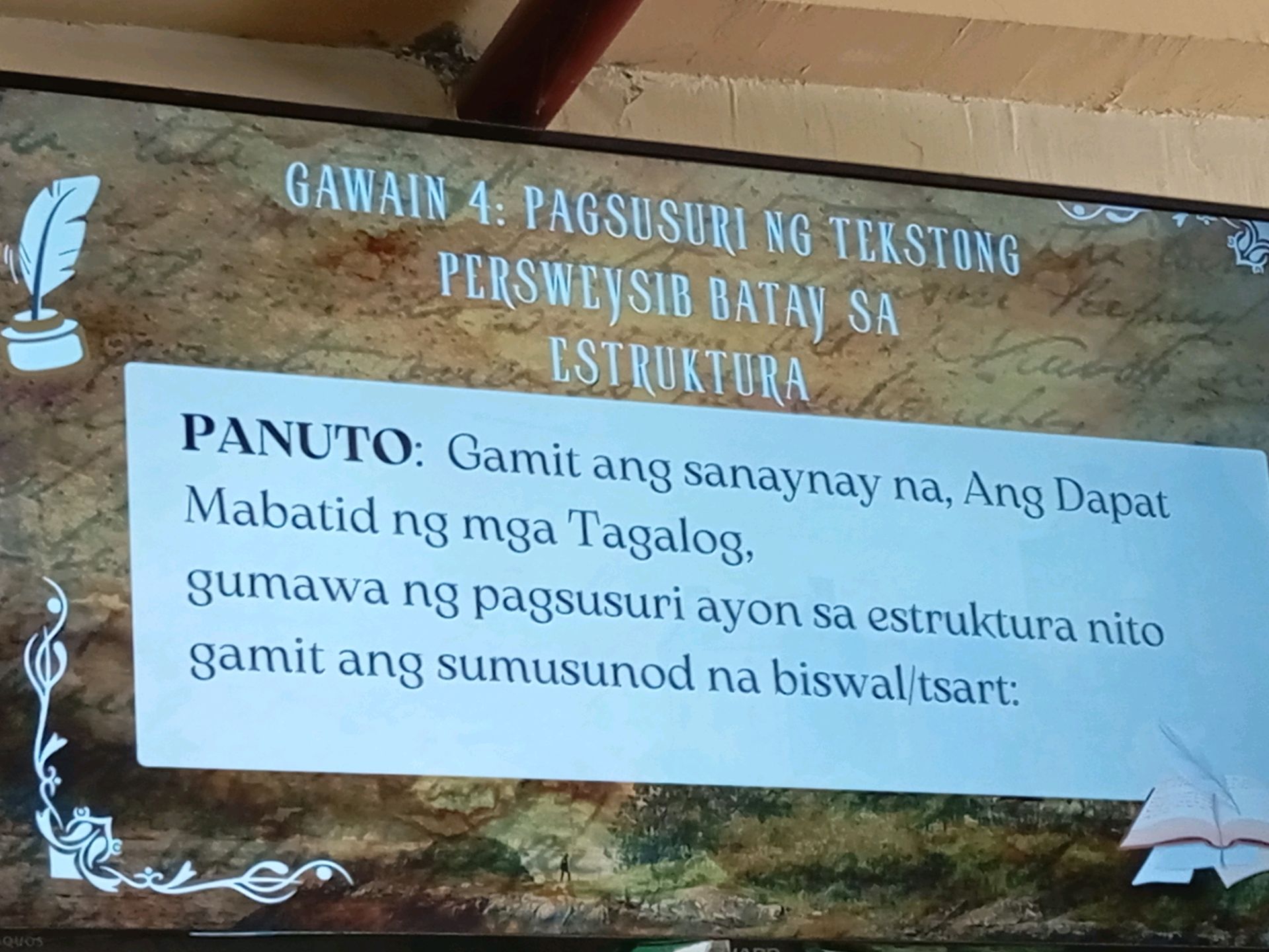 GAWAIN 4: PAGSUSURI NG TEKSTONG PERSWEYSIB | StudyX