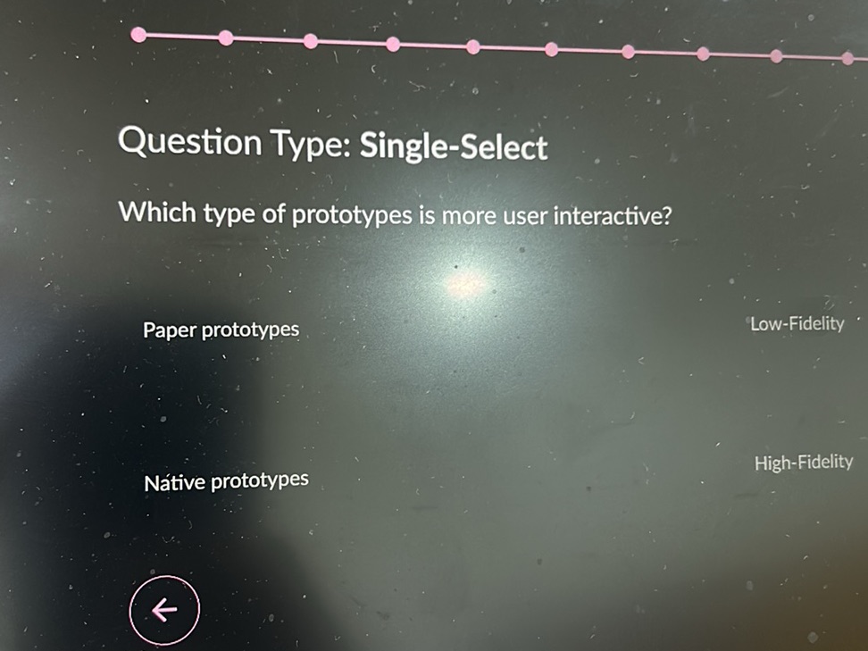 Which type of prototypes is more user | StudyX