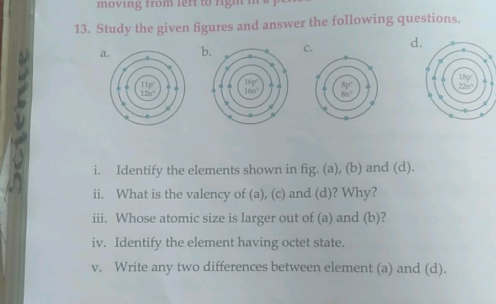 13. Study the given figures and answer the | StudyX