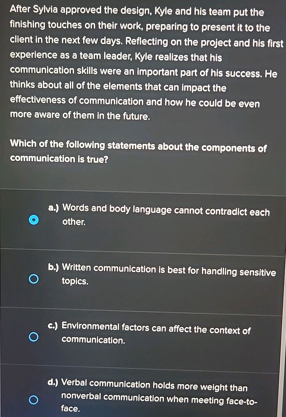 Which of the following statements about the | StudyX