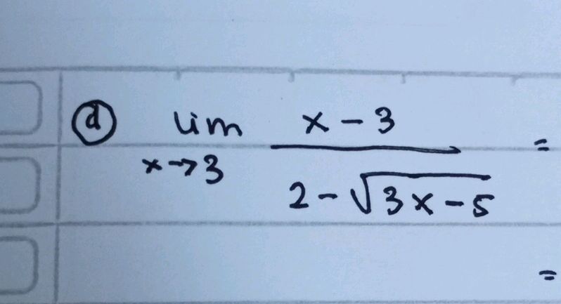 Calculate the limit of (x-3) / (2 - | StudyX