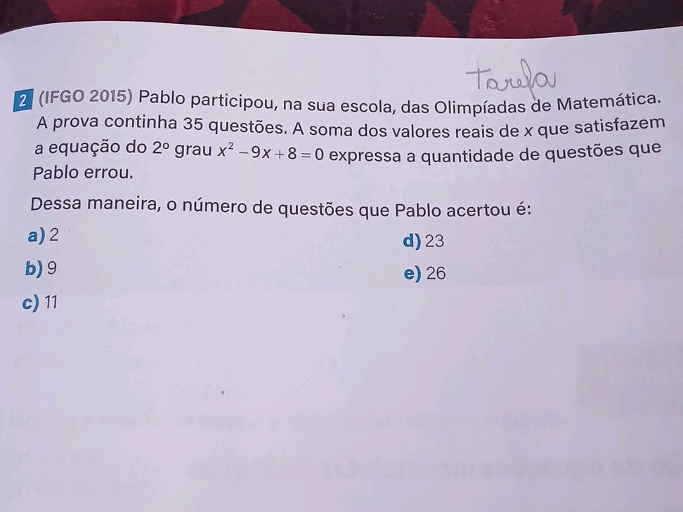 Pablo participated in the Mathematics