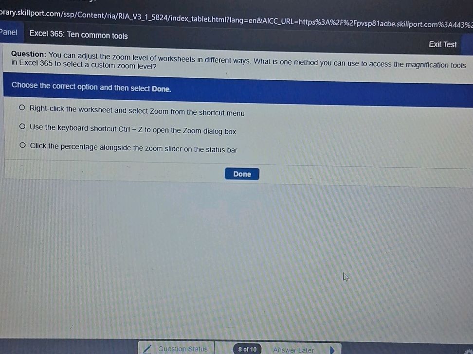 Question: You can adjust the zoom level of | StudyX