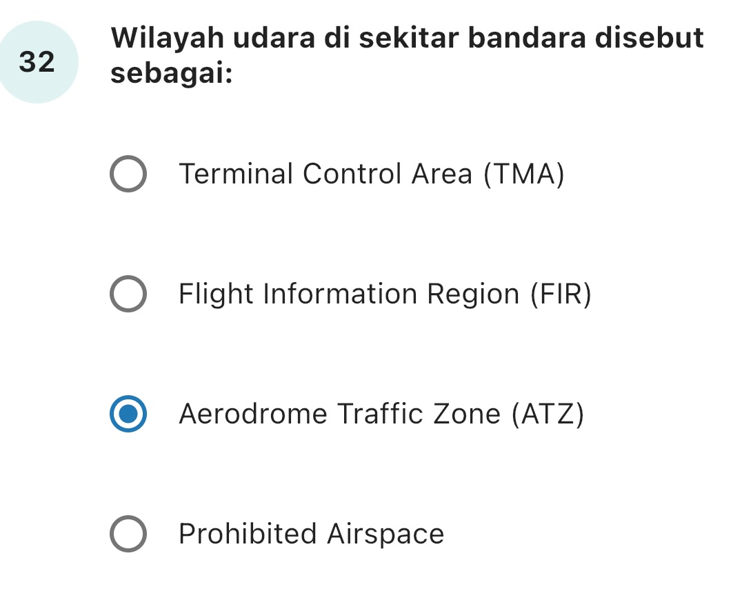 32 Wilayah udara di sekitar bandara disebut