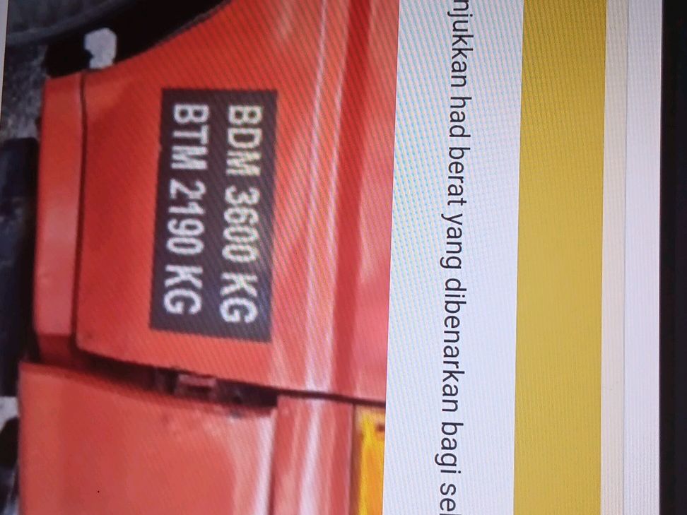 BDM 3600 KG BTM 2190 KG Menunjukkan had | StudyX