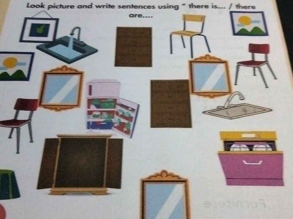 Look picture and write sentences using | StudyX