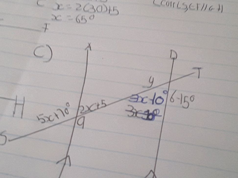 Solving for x in Geometry Problems | StudyX