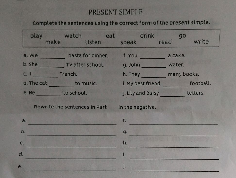 Complete the sentences using the correct | StudyX