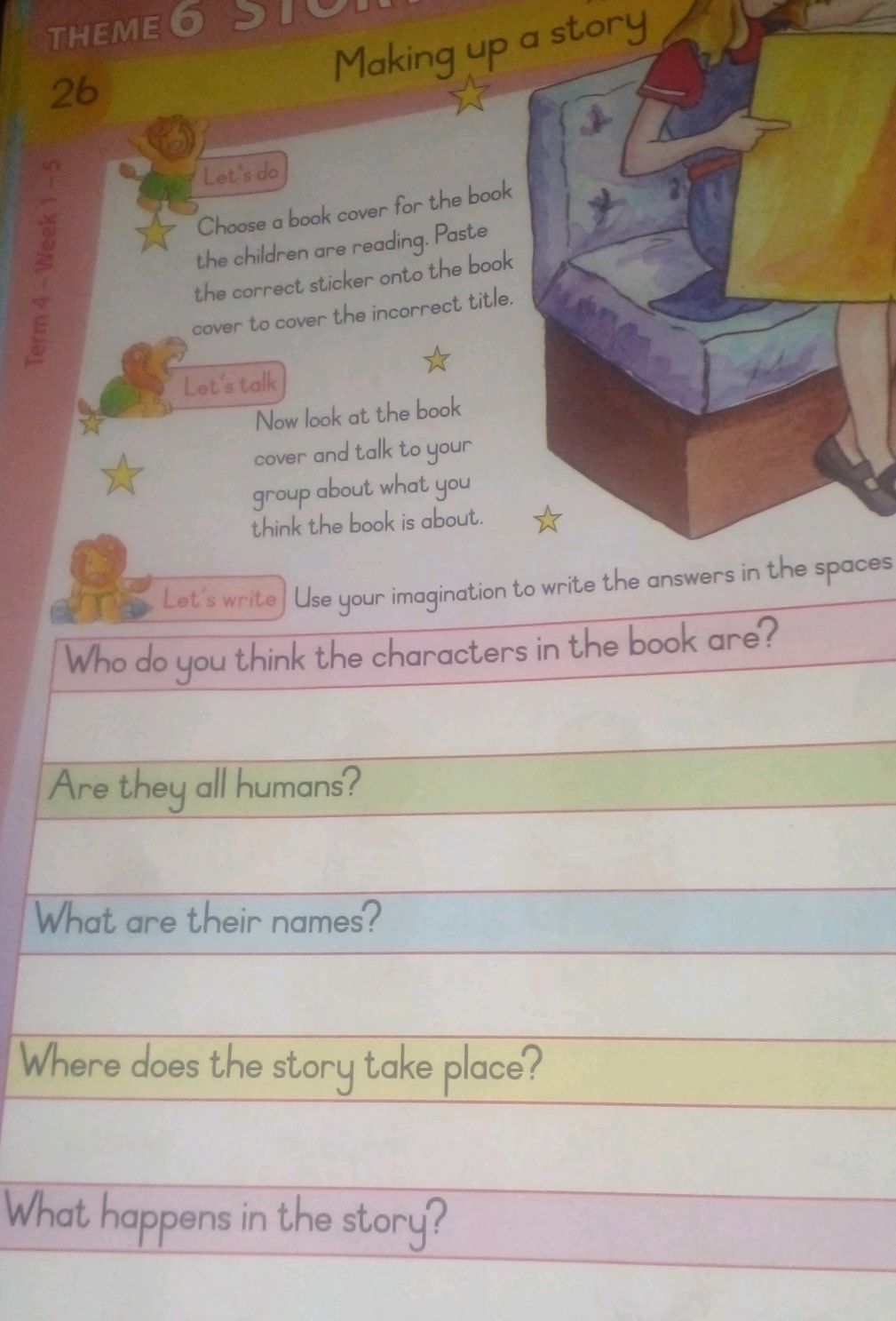 THEME 6 Making up a story 26 Let's do Choose | StudyX