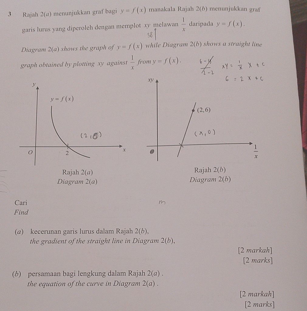 3 Rajah 2(a) menunjukkan graf bagi $y = | StudyX
