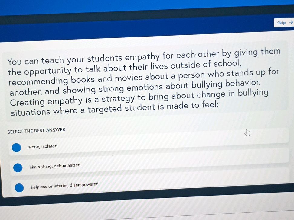You can teach your students empathy for each