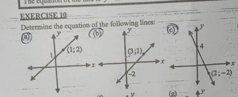 Determine the equation of the following | StudyX