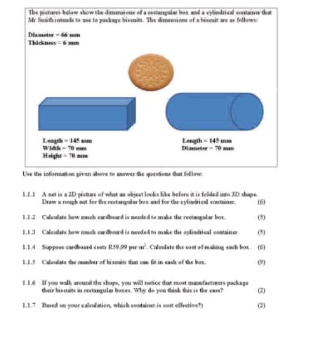 The pictures below show the dimensions of a | StudyX