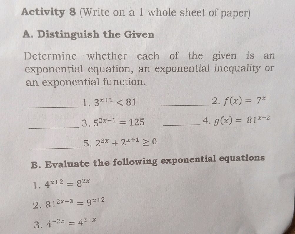 A. Distinguish the Given Determine whether | StudyX