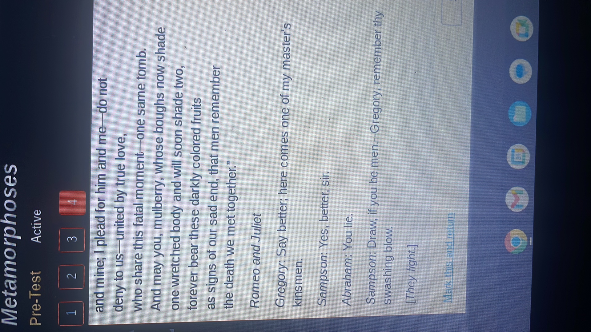 How is the setting from Ovid's "Pyramus and