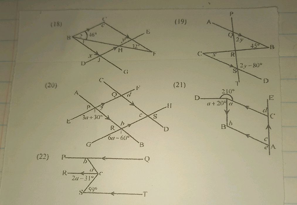 (18) Diagram with points labeled A, B, C, D, | StudyX