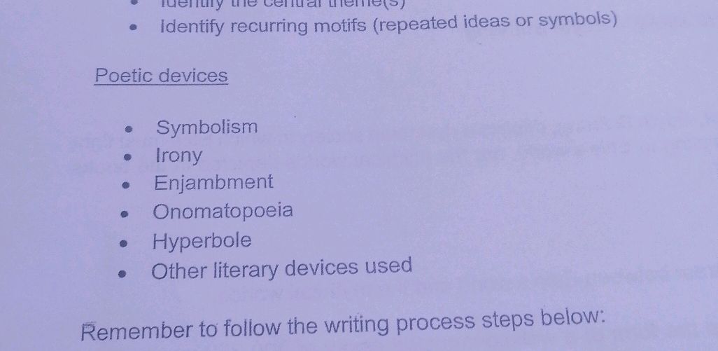 Identify recurring motifs (repeated ideas or | StudyX