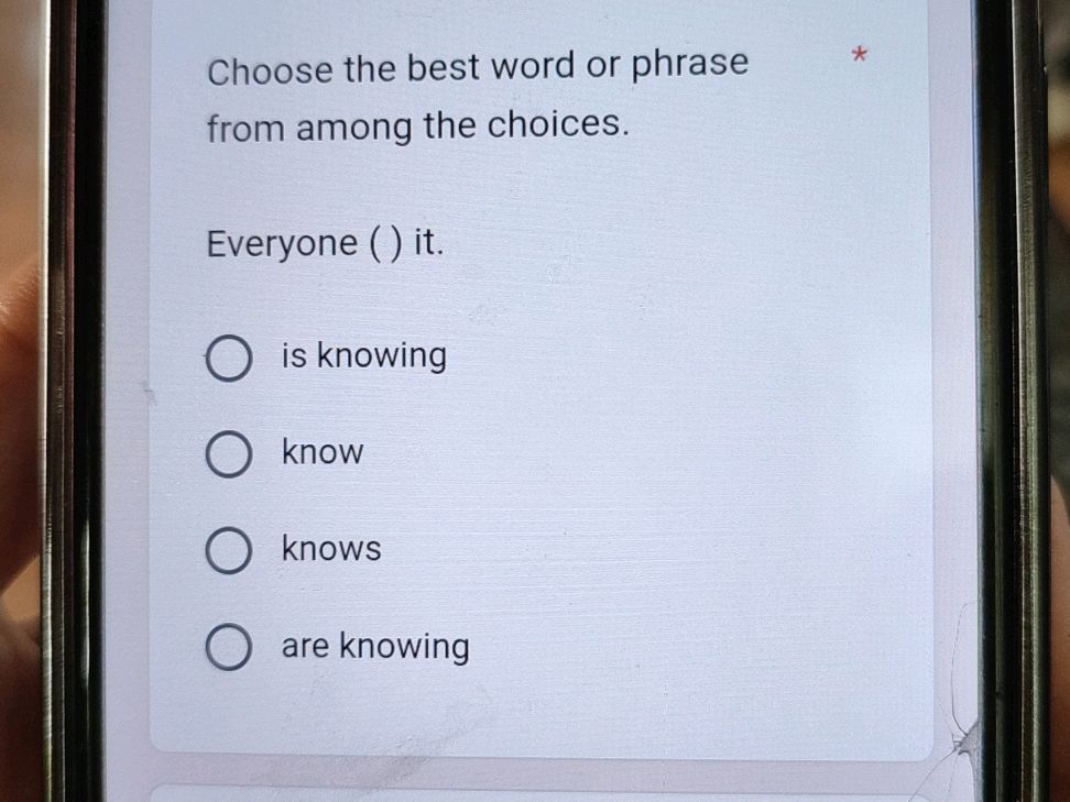 Choose the best word or phrase from among