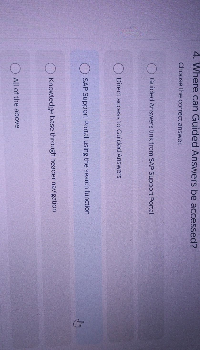 Where can Guided Answers be accessed? Choose
