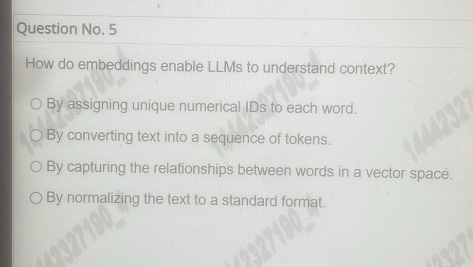 How do embeddings enable LLMs to understand | StudyX