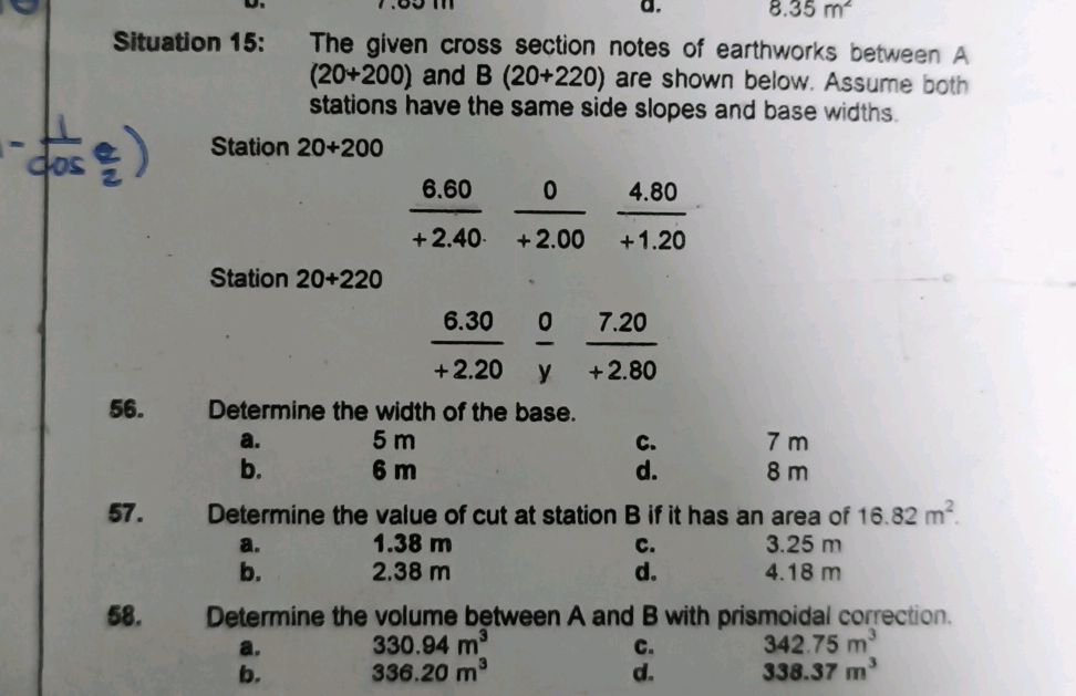 Situation 15: The given cross section notes | StudyX