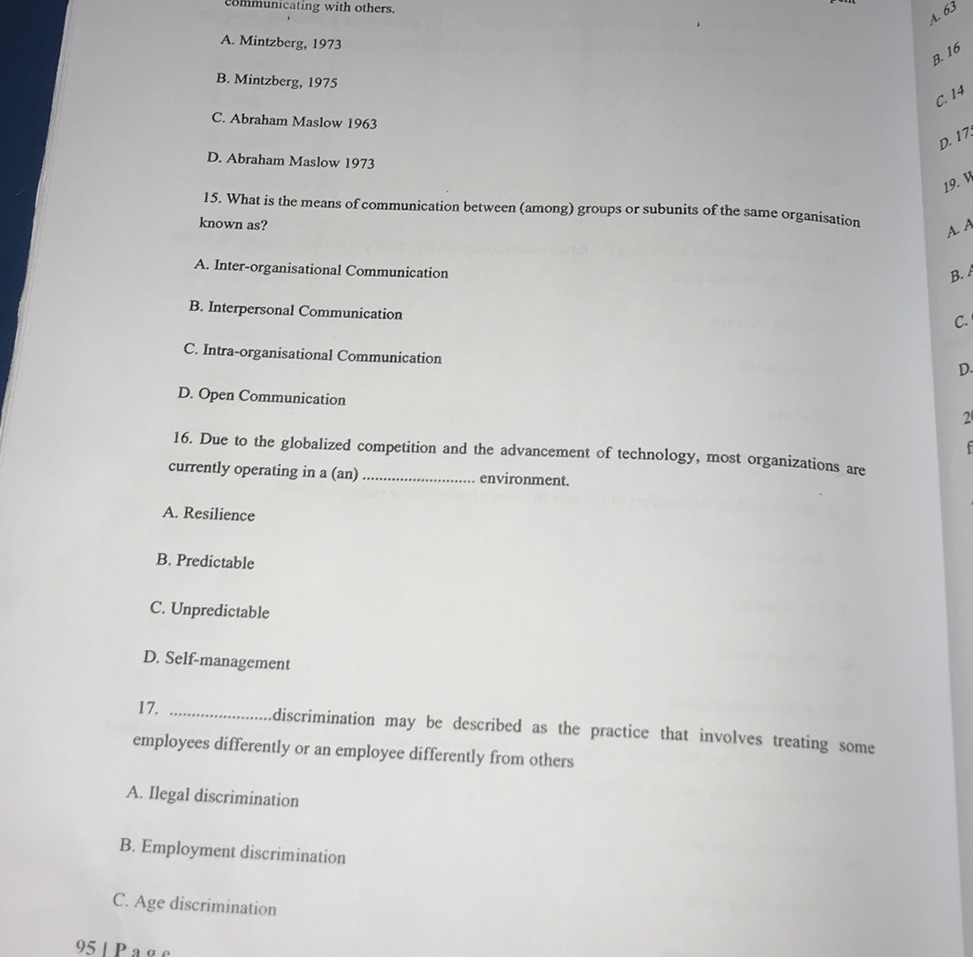 15. What is the means of communication | StudyX