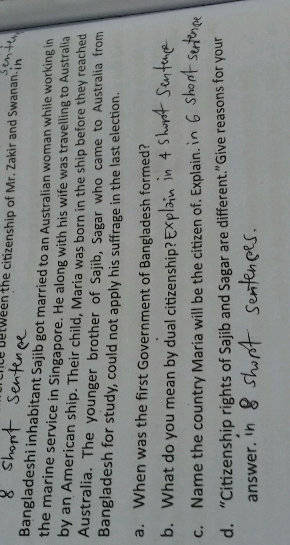 a. When was the first Government of