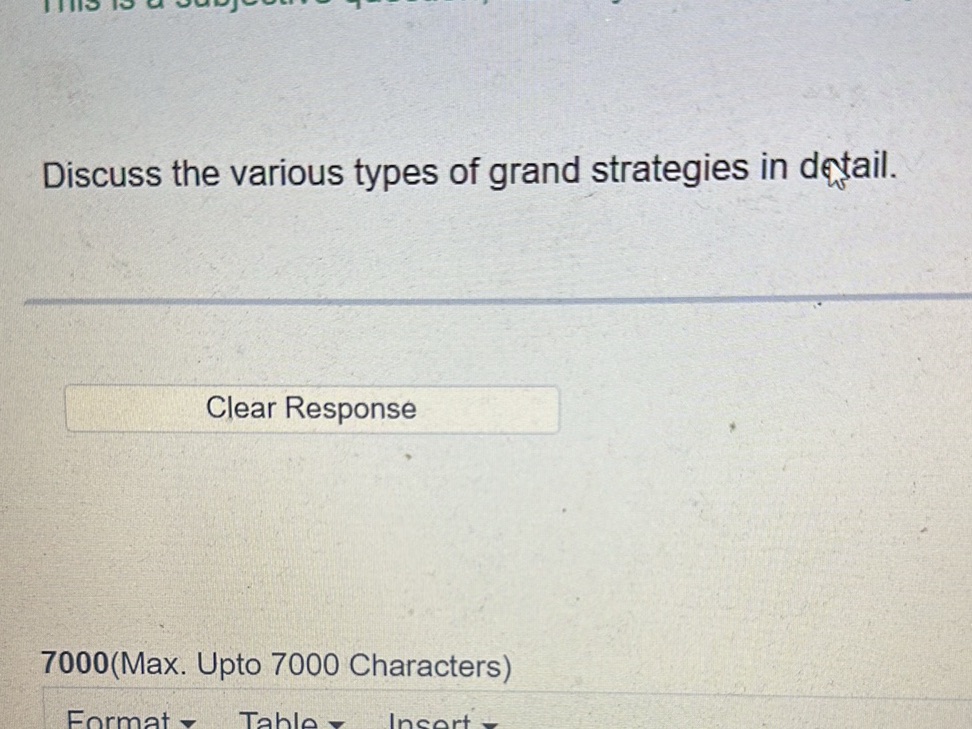 Discuss the various types of grand