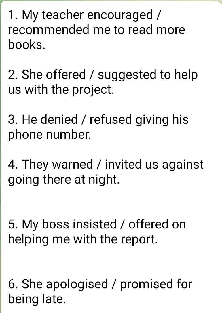 1. My teacher encouraged / recommended me to | StudyX