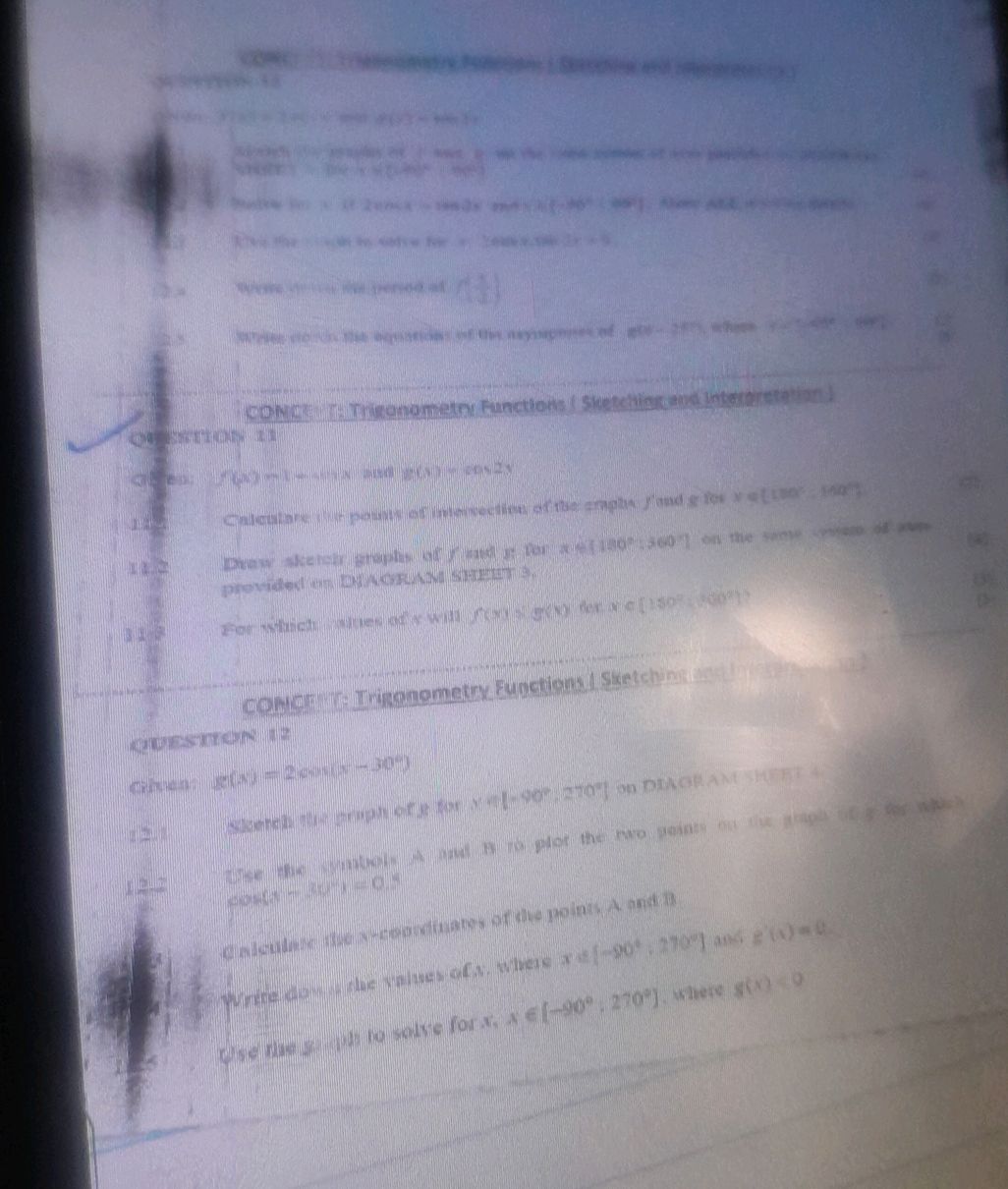 QUESTION 11 Given: $f(x) = 1 - Calculate | StudyX