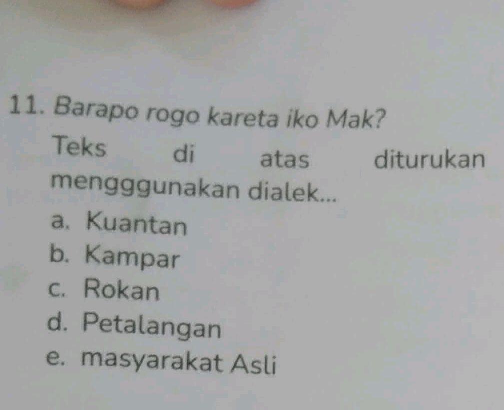 11. Barapo rogo kareta iko Mak? Teks di | StudyX