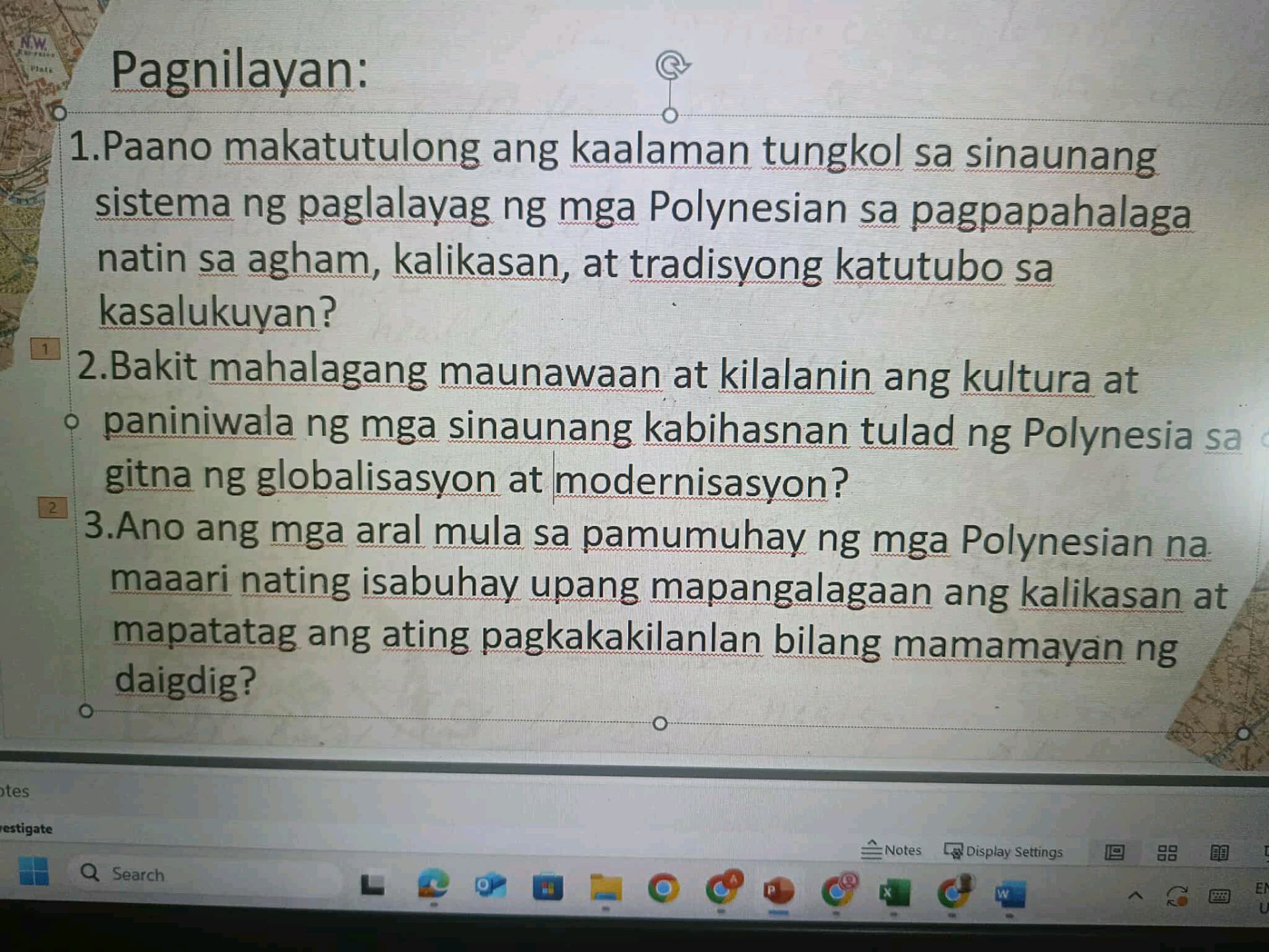 Pagnilayan: 1. Paano makatutulong ang