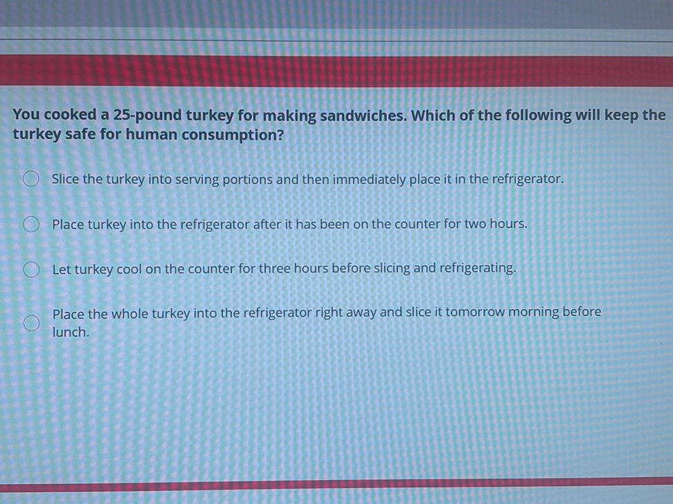You cooked a 25-pound turkey for making
