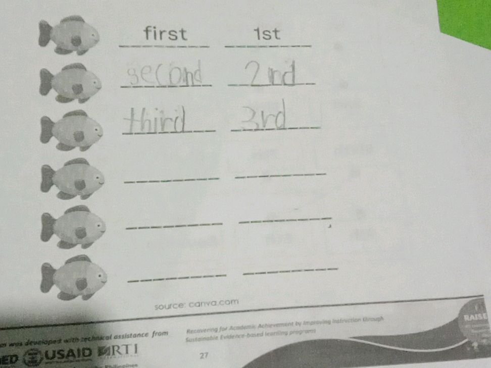 Ordinal Numbers: first, second, third | StudyX