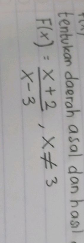 Tentukan daerah asal dan hasil $F(x) = | StudyX